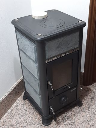 stufa a legna in ghisa usata Nordica Dorella L8