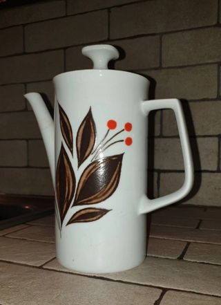 caffettiera in porcellana decorata  VINTAGE