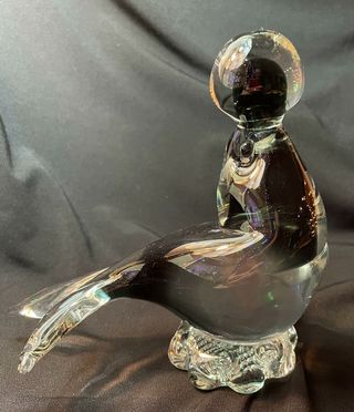 stata animale foca con palla in vetro di murano 