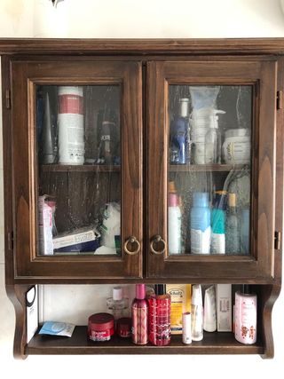 Pensile Bagno in Noce portaoggetti 60 x 70 cm