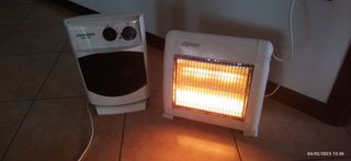 stufa alogena e caldo bagno ad aria calda e fredda