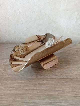 Porta oggetti in metallo dorato - Buckle Richard