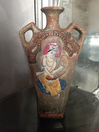 Enzo Cucchi vaso ceramica e smalto vintage,siglato