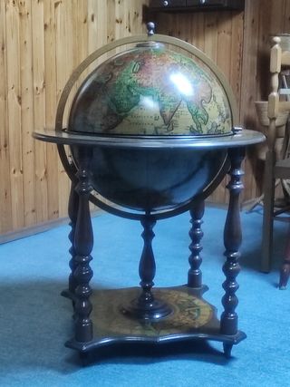 mappamondo bar vintage 