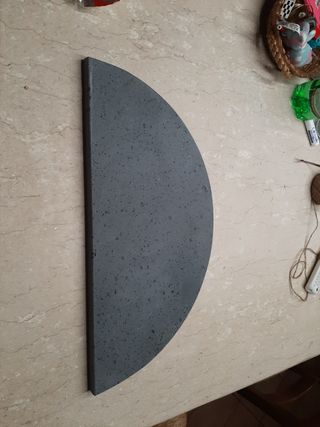 mezza luna in pietra ollare diametro 50cm