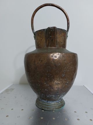 Vaso antico in rame battuto a mano inizio 900