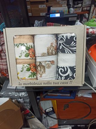 asciugamani 3viso+3ospiti