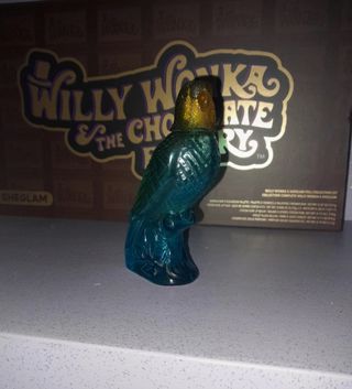 Pappagallo di vetro vintage 