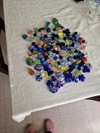 pietre colorate in vetro decorative 