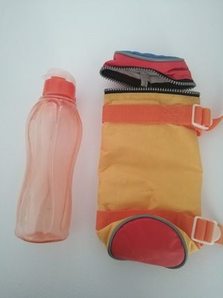 borraccia Tupperware +porta bottiglia termico