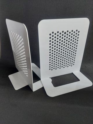 6 fermalibri reggi libri poggialibri metallo 