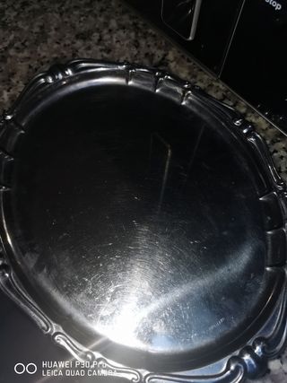 vassoio silver plait