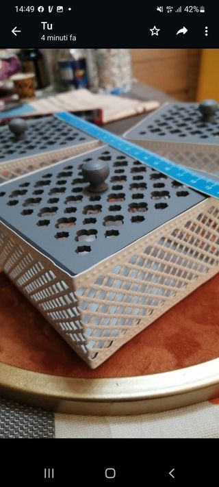 portagioie scatola metallo traforata