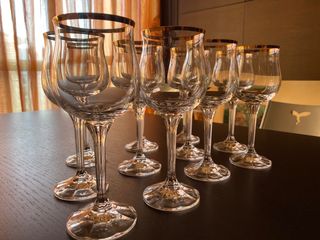 12 bicchieri vino/acqua in cristallo