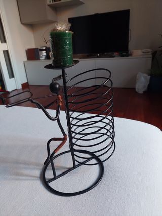 porta-cd etnico con candela