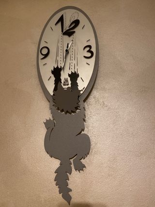 Orologio da parete Arti e mestieri gatto