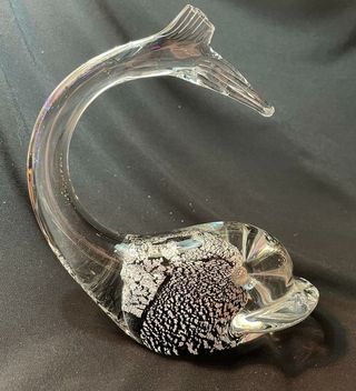 statua vintage pesciolino vetro di murano 