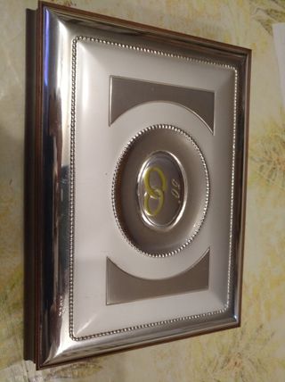 porta gioie 50 esimo legno e argento