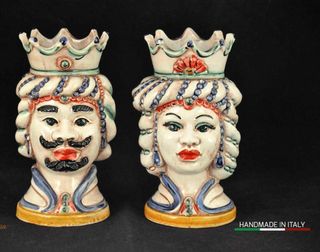 Coppia Teste di Moro 