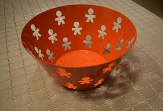 Cesto Alessi rosso