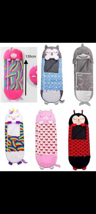 sacco in pile 135 cm con poggia testa