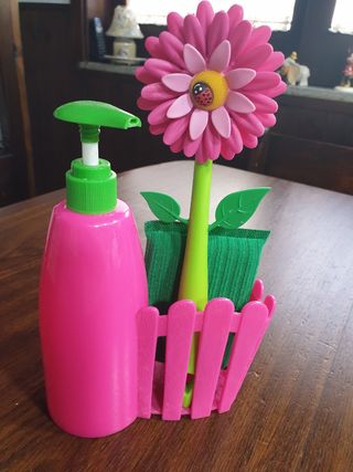 portasapone più spugna più spazzola 