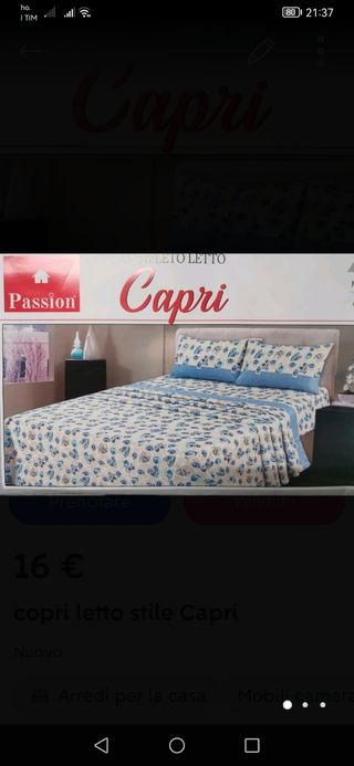 2 completi letto Capri
