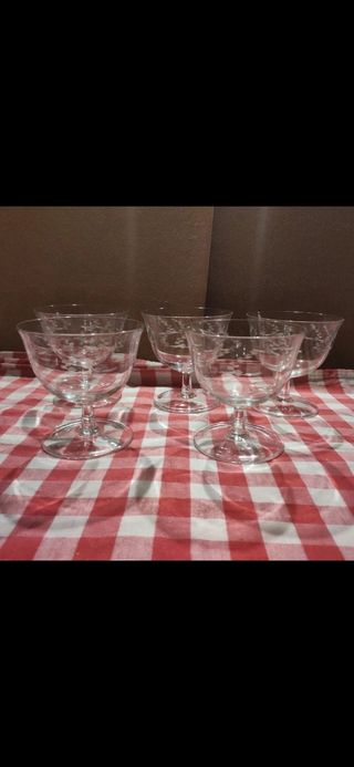 Lotto 5 coppe/calici