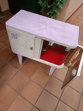 Mobile bar shabby chic