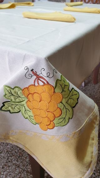 tovaglia da tavola con tovaglioli x6