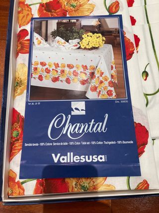 Servizio da tavola per 6 con tovaglioli Vallesusa