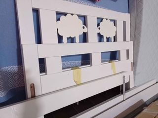 Letto bambini Ikea KRITTER bianco e materasso