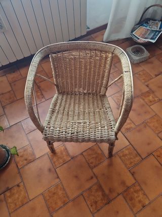 Sedia di vimini 