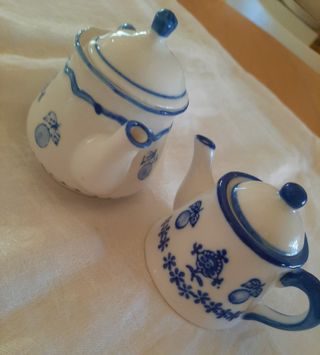 Set 2 piccole caffettiere in ceramica