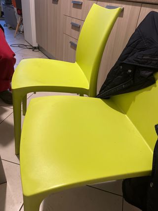2 Sillas de cocina verde