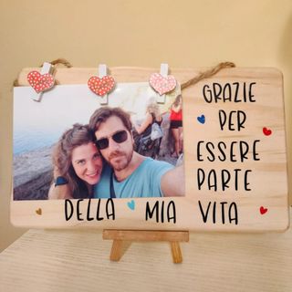 Targa con Foto e Dedica 