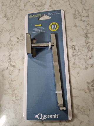 Portarotolo acciaio cromato argento 