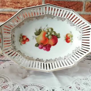 Piatto di porcellana Schumann Bavaria Vintage