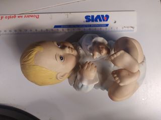 statuetta ceramica neonato - soprammobile