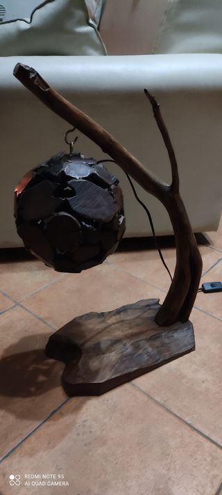 Lampada ETNICA in legno 