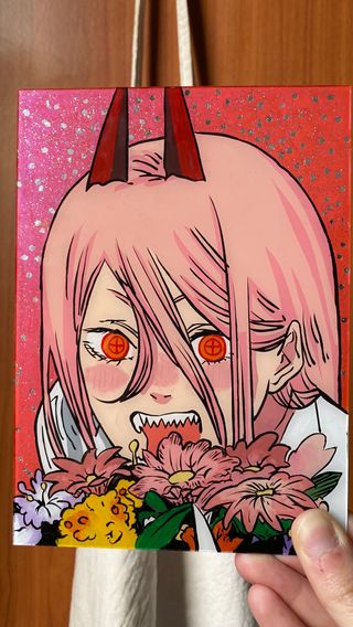 Power glass painting 