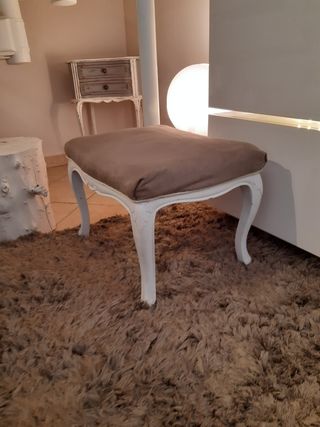 shabby pouf in legno massello 