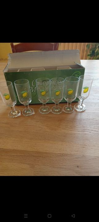 6 bicchieri da limoncello
