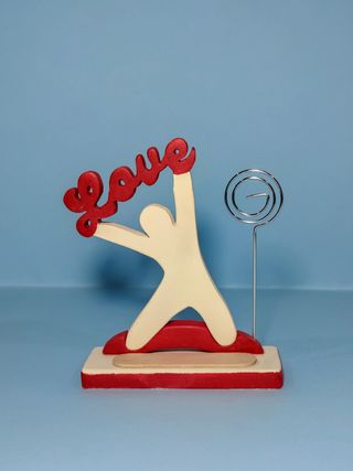 Portafoto Omino in legno