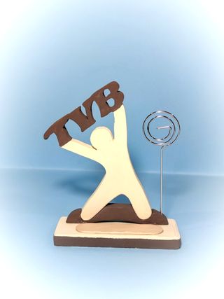 Portafoto Omino in legno