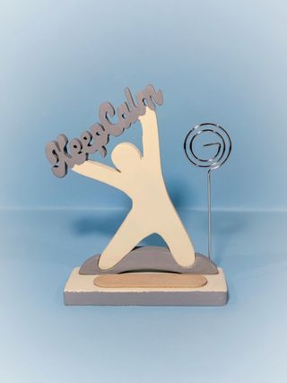 Portafoto Omino in legno