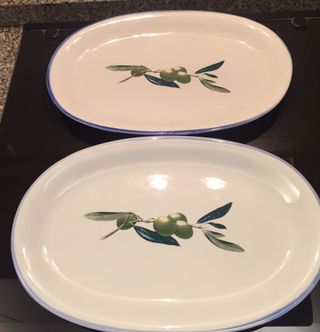 2 Piatti ovali – Olio Dante