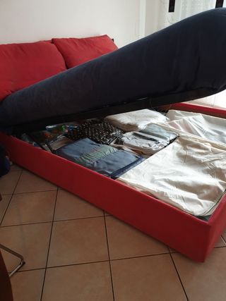 letto matrimoniale con contenitore