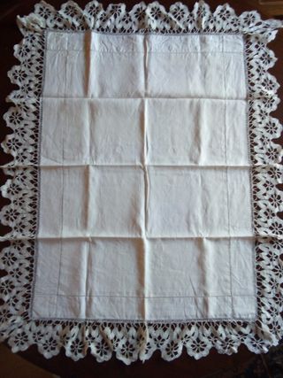 Federa anni '50 il Lino, Ricamata a Mano