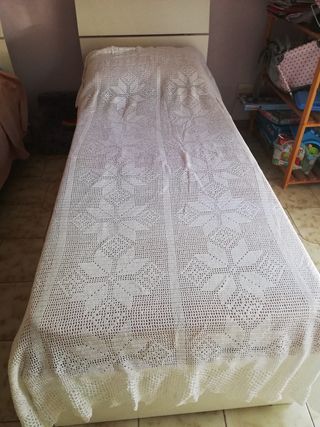 coperta ad uncinetto letto singolo